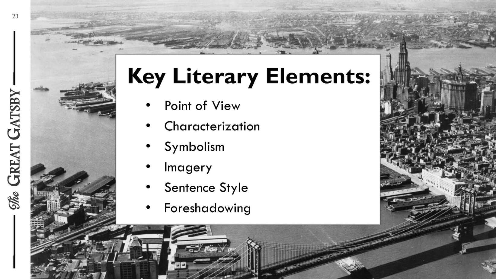 THE GREAT GATSBY Unit: Lessons & Materials - TeachNovels.com